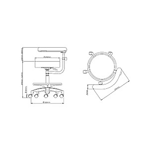 Premium Plus Dental Assistant Stool, 2103-M Blue