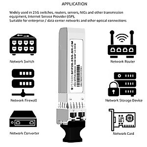 OPSTRAN 25GBASE-SR SFP28 Optical Transceiver Module Compatible with Cisco SFP-25G-SR-S SFP-10/25G-CSR-S 850nm 100m DOM Duplex LC MMF