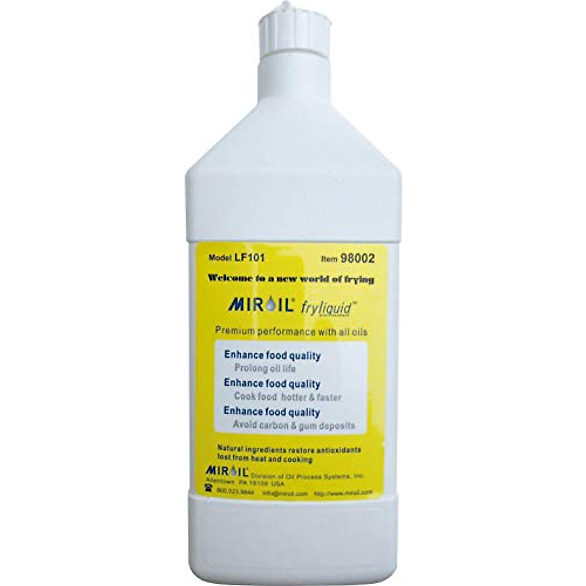 Miroil FryLiquid, 12 x 1 Litre Bottles, Fry Oil Filter Aid, Reduce Oil Costs, BULK Saver Pack, Antioxidant for Fry Oil, Prevent Oil Breakdown, LF1201, 12 x 1 litre (12)