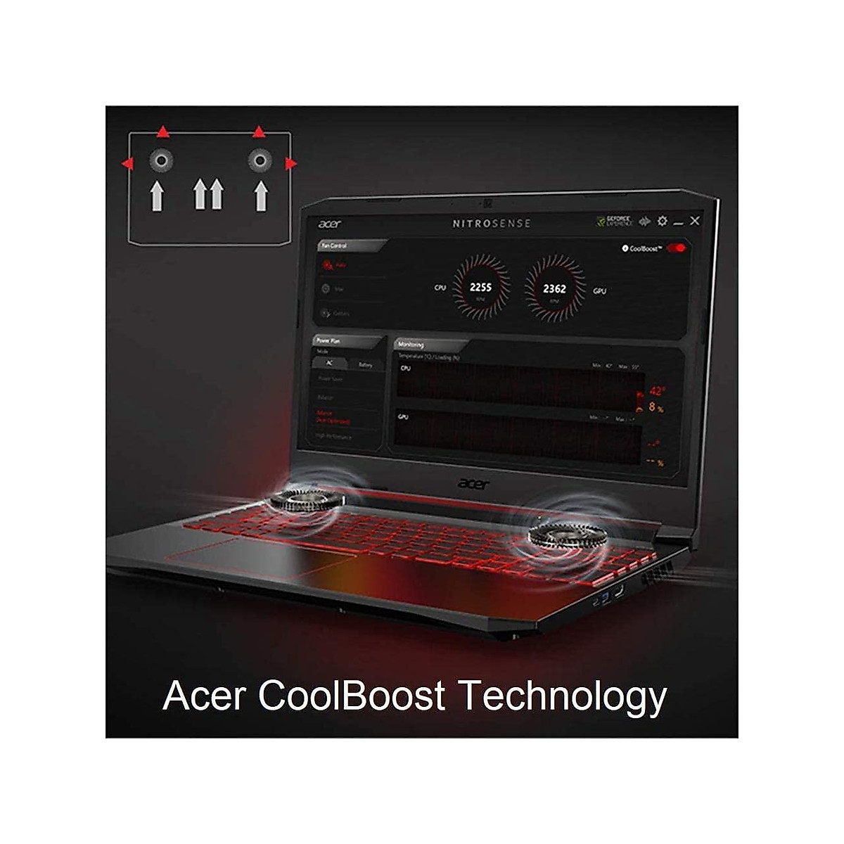 acer Nitro 5 15.6" FHD 144Hz Gaming Laptop, AMD Ryzen 5 4600H, 16GB DDR4, 1TB SSD, GTX 1650, Windows 10 Home, Black