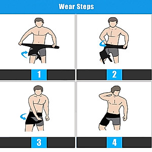 Hip Brace and Groin Support, Adjustable Groin Support Bandage Breathable Unisex Hip Thigh Support Sciatica Relief Wrap Groin Support Adjustable Hamstring Compression Sleeve Fits Men and Women