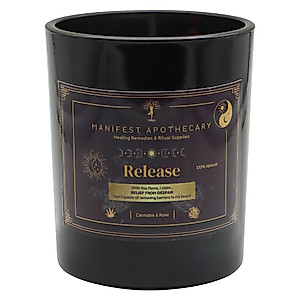 Manifest Apothecary Healing Remedies & Ritual Supplies - Manifestation Candles - for Emotional Burden Support - Purple (Release)