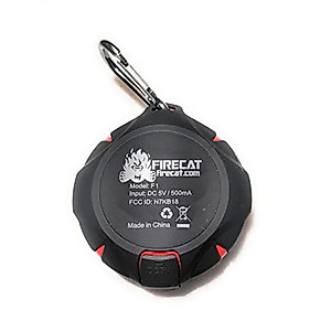 FIRECAT F1 Bluetooth Shower/Outdoor Speaker, Portable, Hands Free Talk, IP67 Waterproof Speaker, Floating, True Wireless Stereo, Beach, Use for; Shower, Pool and Beach Fun, Boating, Hiking, Camping.