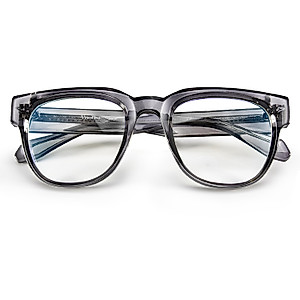 VISOONE Square TR90 Blue Light Blocking Glasses with Anti Glare Computer Glass Woman and Men SAGE