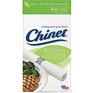 Chinet Classic 2 Ply All Occasion Napkins, White, 200 ct