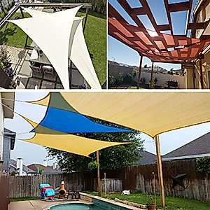 TooTaci T316 Stainless Steel 1/8" Cable Wire Rope,50ft Sun Shade Sail Cable Wire Hardware Kits with Cable Clamp,Sun Shade Cable Wire for Patio Shade Sail,Triangle/Rectangle Sun Shade Sail Fixing