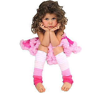 Huggalugs Girls Pink Ombre Rhumba Legruffles, Regular (fits to 8 years), Pink