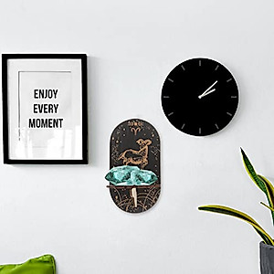 DECHOUS 2pcs Wooden Crystal Shelf Display Antique Stone Display Rack Essential Oil Holder Bohomian Wall Decor Witch Supplies for Stone Stone Bottle