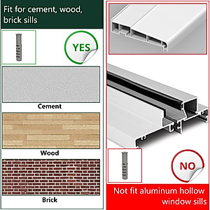 Flehomo Window Air Conditioner Support Bracket with 2 Arms, Universal Design for A/C Units Up to 200 lbs from 5,000 to 24,000 BTU, Easy Installation Window AC Brackets
