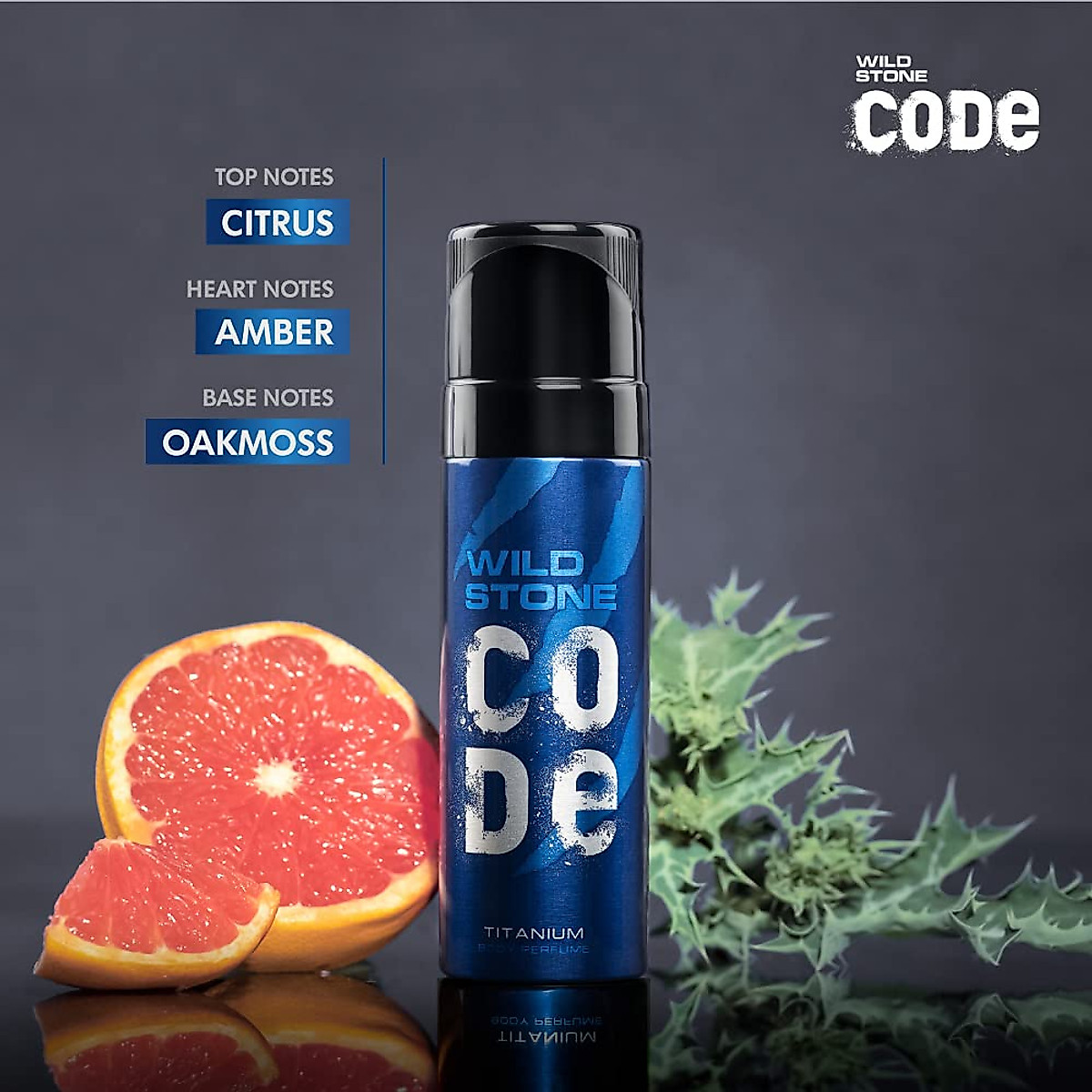Wild Stone-CODE- Titanium Perfume Body Spray for Boys and Men 120ml - Buy Original Only at E-Retail Deals
