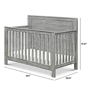 DaVinci Fairway 4-in-1 Convertible Crib in Cottage Grey, Greenguard Gold Certified