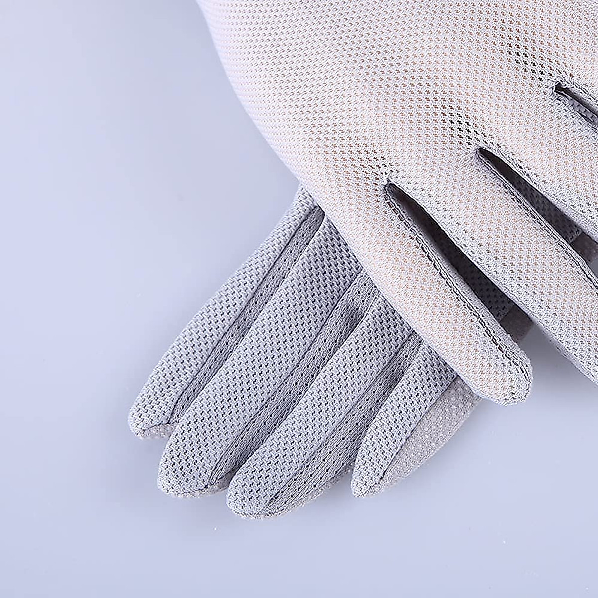ITODA Summer Driving Gloves Men Anti-UV Protection Sunscreen Touchscreen Cooling Mesh Breathable Gloves Cycling Riding Full Palm Sport Non-Slip Grip Motorcycle Golf Mittens