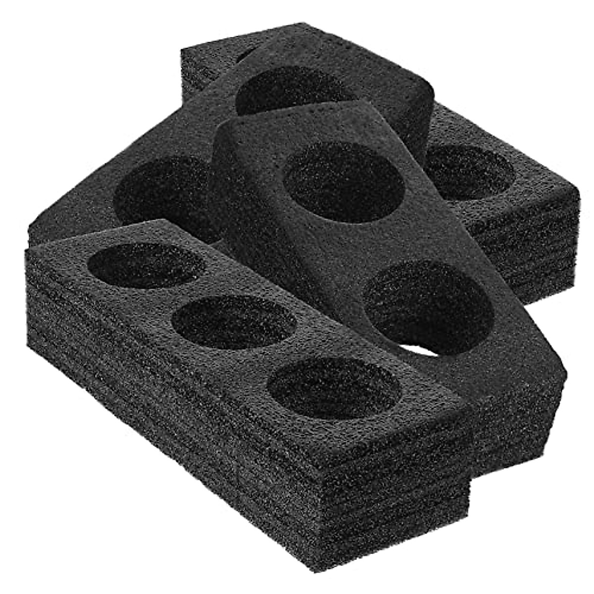 Healeved 4 Pcs Cup Holder Black Serving Tray Black Trays Drink Holder for Couch Milk Tea Holders Beverage Carrier Beverage Packaging Carrier Coffee Cup Carrier Tray Drink Cup Carrier Tray