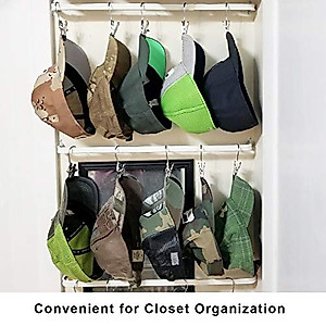 Coideal Laundry Hanging Hooks Clips, 8 Pcs Boot Hangers Heavy Duty Stainless Steel Portable Travel Drying Clothes Pins for Closet Home Sock (Black)