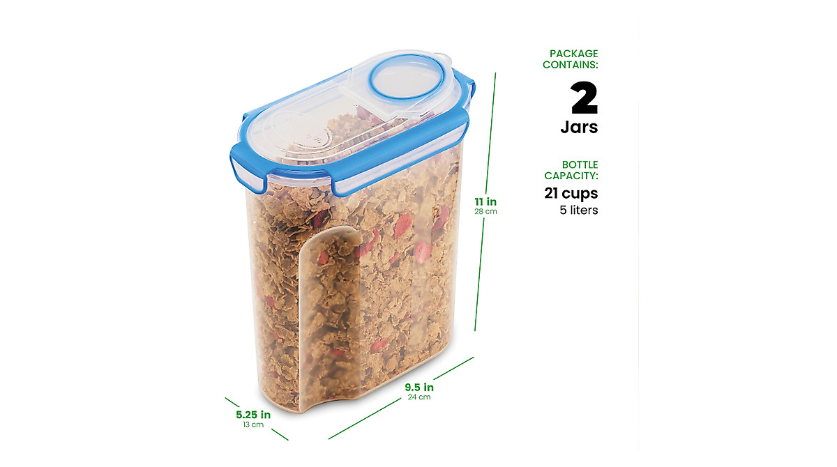 Extra Large Cereal Storage Containers - Keep Food Fresh