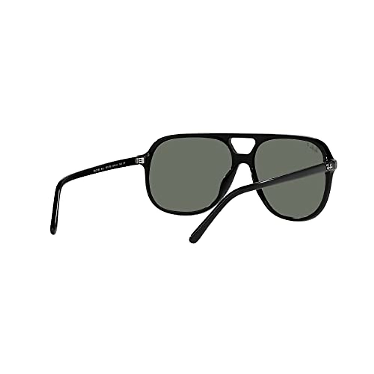 Ray-Ban RB2198 Bill Square Sunglasses, Black/Polarized Green, 60 mm