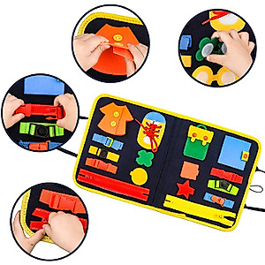 Nikengift Toddler Toys for 3 4 Year Old Girls Boys, Busy Board Sensory Toys for Toddlers Age 3-4, Montessori Toys for 3 4 Years Old, Preschool Learning Toys Autism Toys for Develop Basic Skills