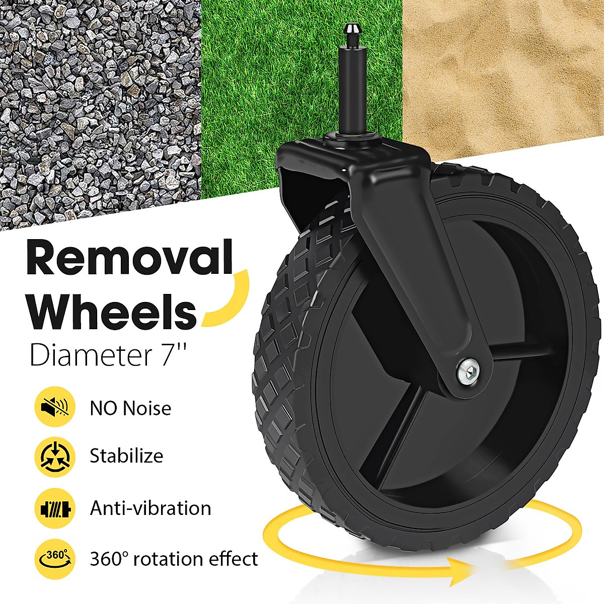 Sekey Collapsible Foldable Wagon with 220lbs Weight Capacity, Heavy Duty Folding Utility Garden Cart with Big All-Terrain Beach Wheels & Drink Holders. Black&Grey