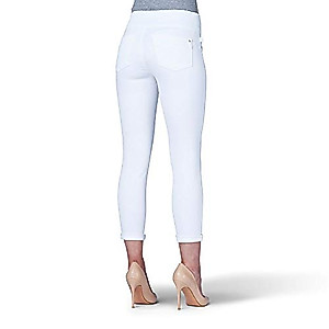 Rock & Republic Womens Denim Rx Fever Stretch Crop Capri Jeans, Antidote-White, 10 US