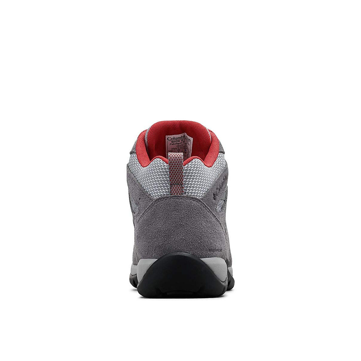 Columbia womens Redmond V2 Mid Waterproof Hiking Shoe, Steam/Daredevil, 8.5 US