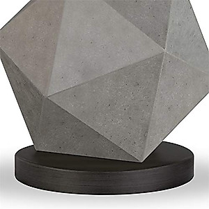 Henn&Hart Concrete Geometric Lamp, One Size