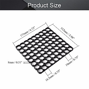 Bettomshin 5Pcs 8x9 Cell Spacer 18650 Lithium Battery Plastic Holder Bracket for DIY Battery Pack 18.5mm Hole Dia