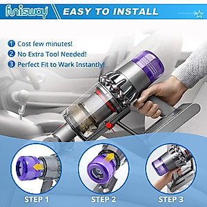 2 Pack Replacement V11 Filters for V11 Torque Drive V11 Animal V15 Detect Vacuum, Replace Part 970013-02