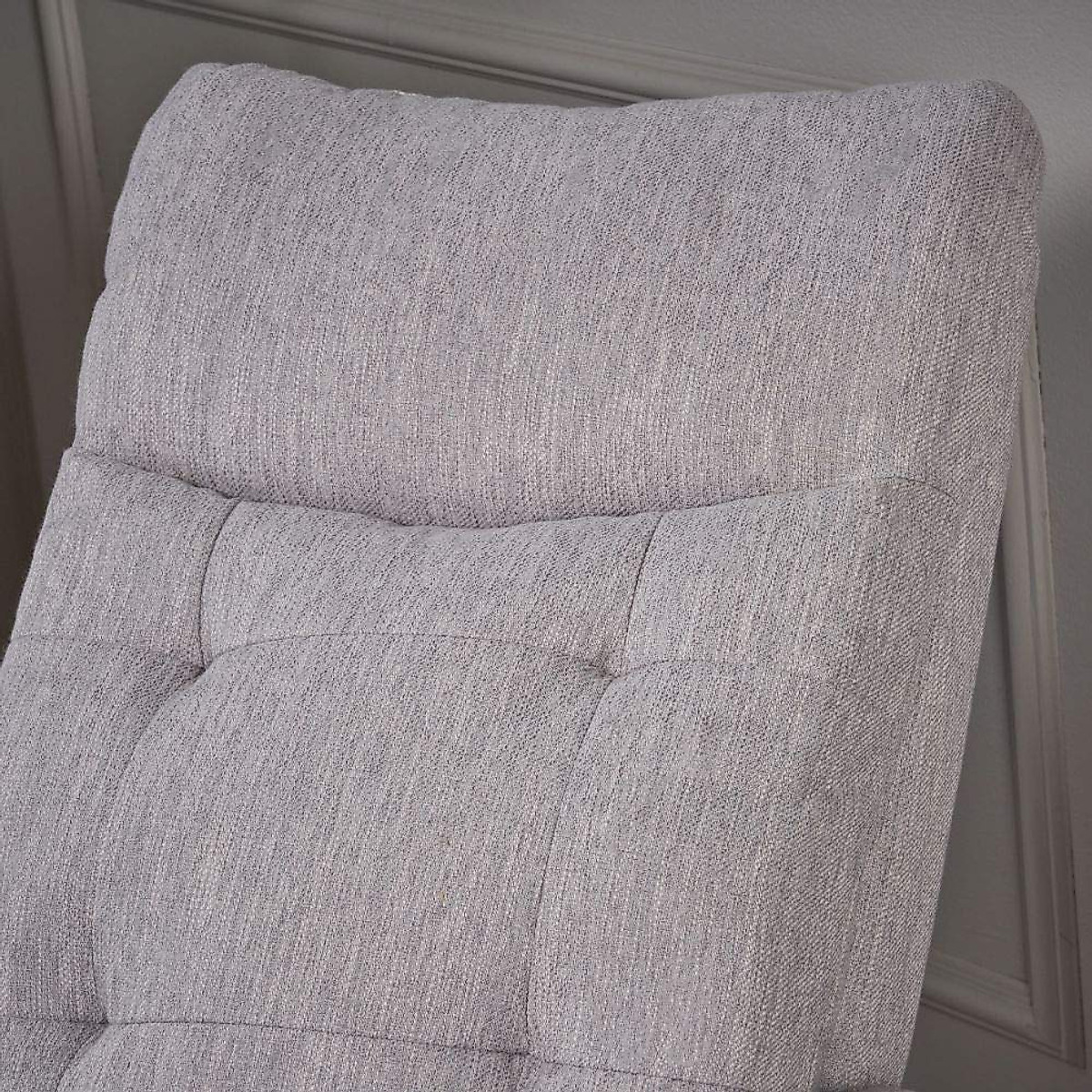 Great Deal Furniture Ishtar Contemporary Glider Swivel Push Back Nursery Recliner - Light Gray and Black Finish 35.75D x 25W x 39H in