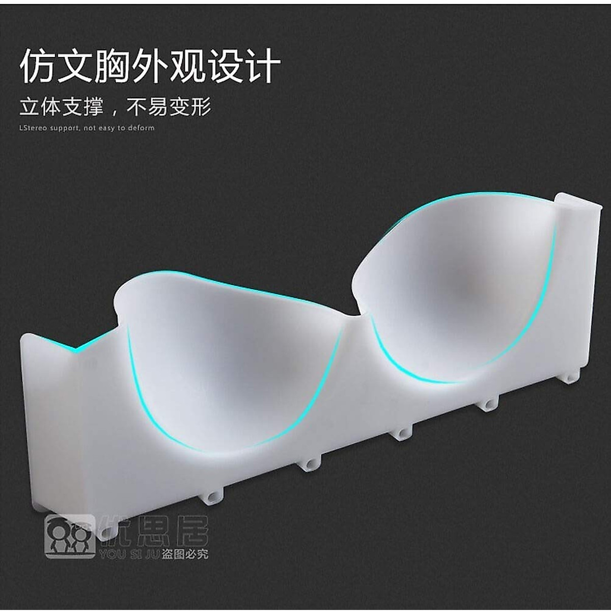 Closet Underwear Organizer Drawer Divider, Wardrobe Plastic Bra Storage Box,6pcs/Set,White