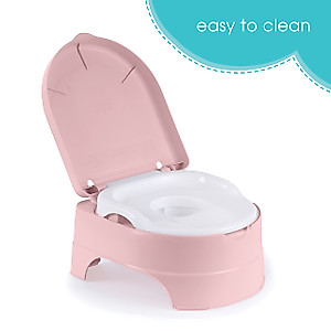 Summer Infant My Fun Potty Rewards (Pink)-3-Stage Potty Training Toilet-Includes Colorful Stickers and Training Chart, Removable Training Seat, Non-Slip Rubber Feet and Ability to Convert to Stepstool