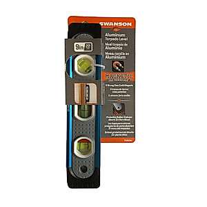 Swanson Tool Co TL009M 9-Inch Magnetic Shock-Resistant Short Torpedo Level
