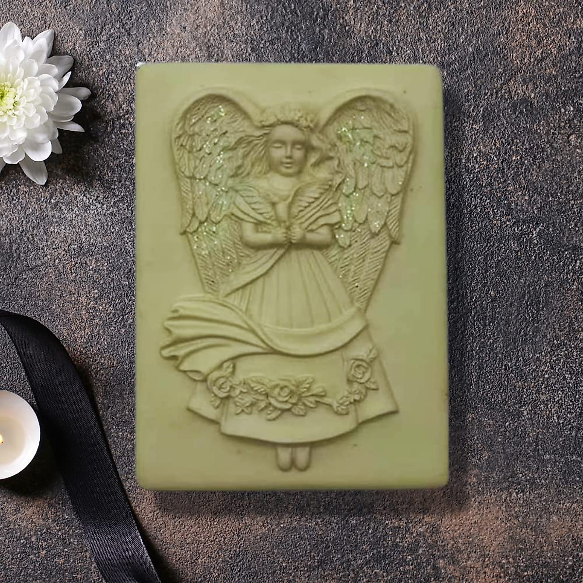 Comfy Hour Faith and Hope Collection Angel of Peace Keepsake Box, Polyresin, 3.45 Inch