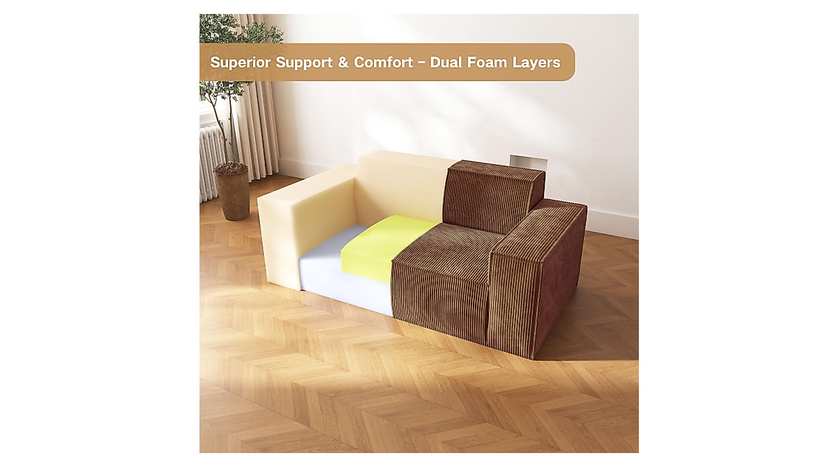 Swbvs Memory Foam Sofa-in-a-Box - Modern Comfort