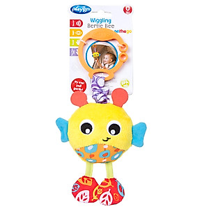 Playgro Baby Toy Wiggling Bertie Bee 0186972 for Baby Infant Toddler Children is Encouraging Imagination with STEM/STEAM for a Bright Future - Great Start for A World of Learning