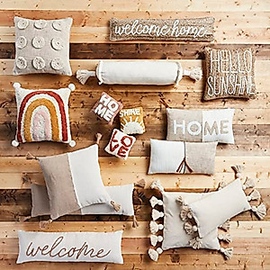 Mud Pie Mini Love Pillow, Gray