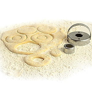 Norpro Stainless Steel Donut/Biscuit/Cookie Cutter with Removable Center 2.75in/7cm