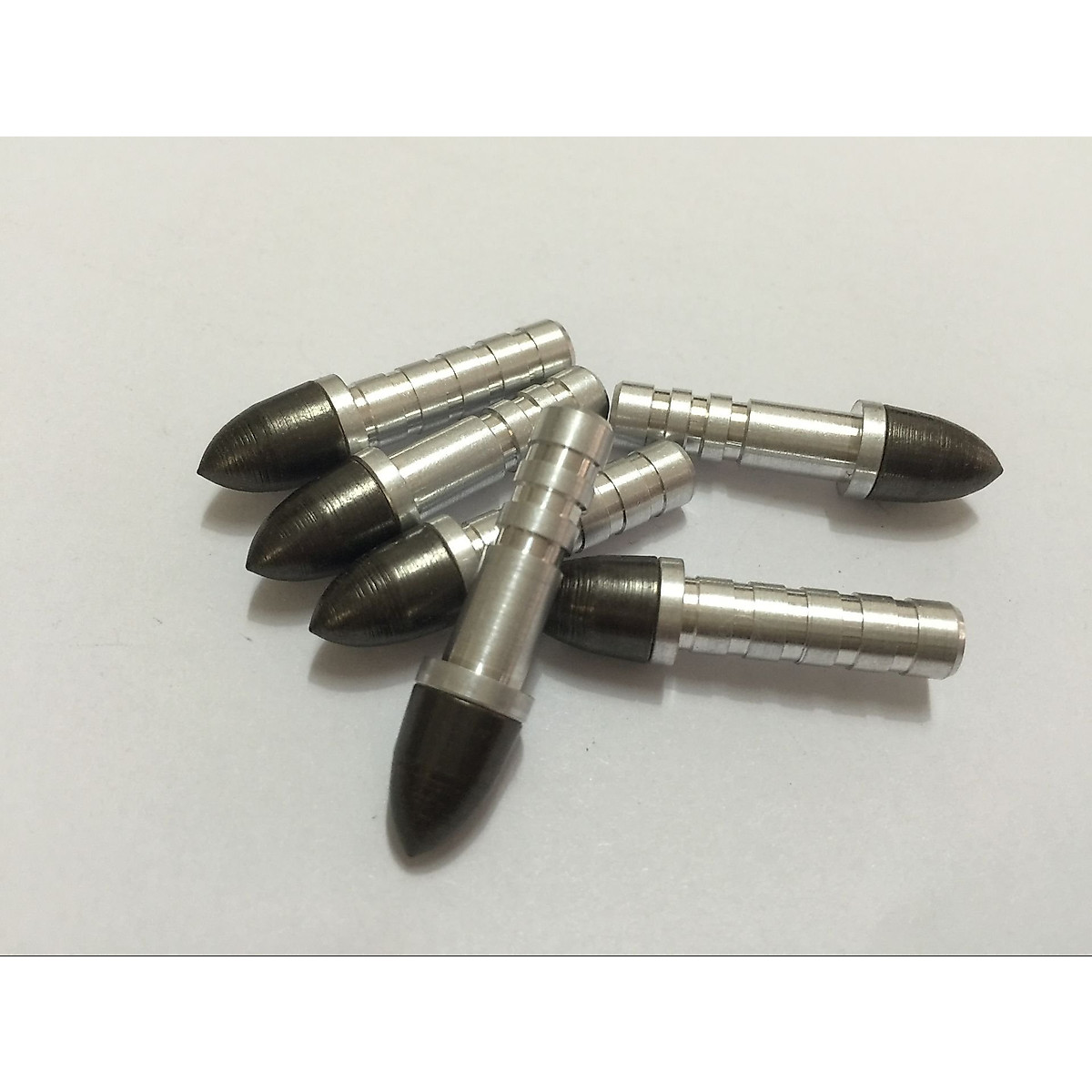 JIEXI HWYP 8850 Archery Crossbow Glass Fiber Arrow Tips with Connectors Pack of 50