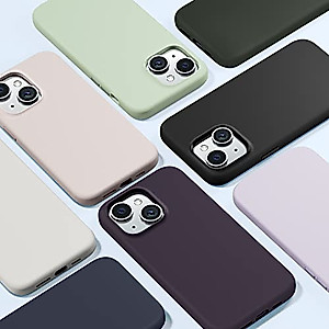 Mkeke Magnetic for iPhone 14 Case for iPhone 13 Case [Designed for MagSafe] Liquid Silicone Shockproof Protective Phone Cover with Soft Microfiber Lining for Apple iPhone 13/14 (6.1"), White