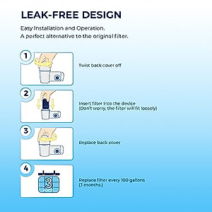 Crystala Filters Replacement for PUR® Water Filter Faucet, Replacement for RF9999® and RF-3375, Compatible with All Pur® Faucet Mount Filtration Systems, 3 Pack