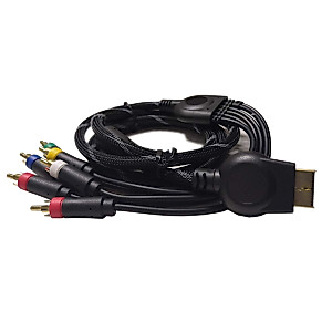 Bealuffe Component Audio Video Cable for PS2 / PS3 / PS3 Slim, HD Multi Out Composite RCA Audio Video Cable for PS3 (6 Feet)