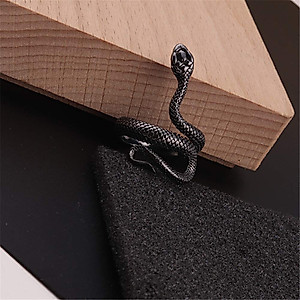 Snake Ring Animal Punk Vintage Ring for Men Women Retro Opening Adjustable Ring