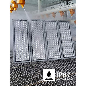 Kekeou Stadium Lights LED Flood Light Outdoor Field Lights 400W Exterior 44000LM 6500K IP67 Waterproof Adjustable Lighting Arena Lights