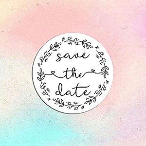 120 x Save The Date Stickers, Wedding Labels, Wedding Invitation Seals, Save The Date Labels, Envelope Seals, Envelope Labels, Wedding Stickers