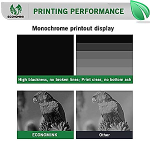 Economink Remanufactured Ink Cartridge Replacement for HP 61XL 61 XL Black Used in Envy 4500 4502 5530 DeskJet 2512 1512 2542 2540 2544 3000 3052a 1055 3051a 2548 OfficeJet 4630 Printer (1-Pack)