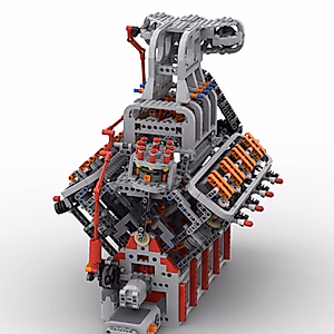 Aetheria V8 Engine Building Set with Power Function, OHV 5.0L Motors Engine That Runs, Build Your Own Engine Designed by Ronald Tewes (2106 Pieces)