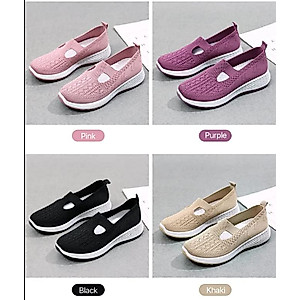 Breathable Soft Sole Orthopedic Casual Shoes,Women's Orthopedic Walking Sneakers (Black,36)