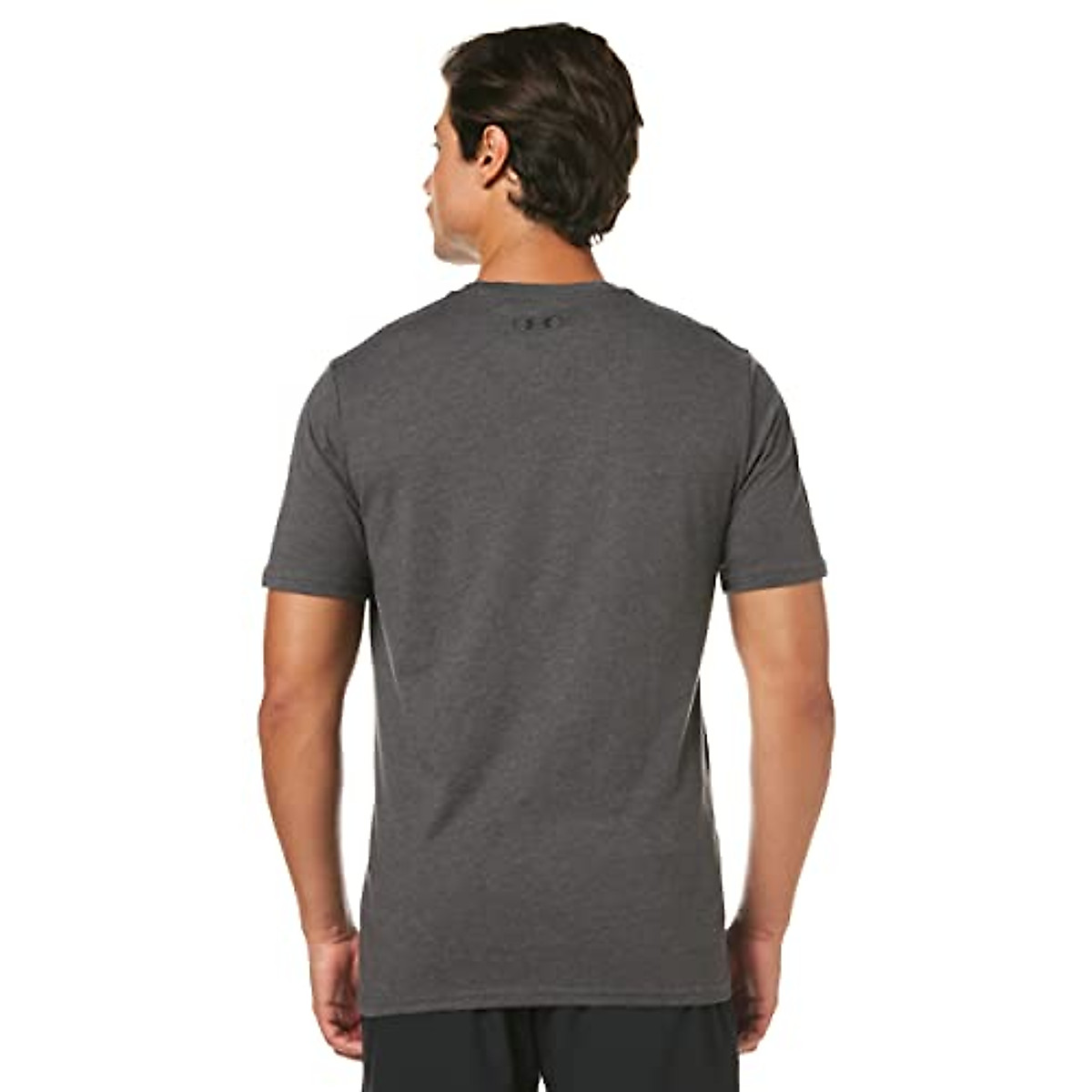 Under Armour Men's Global Foundation Short-Sleeve T-Shirt , Charcoal Medium Heather (019)/Black, Large
