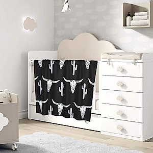 LICIFUF Comfortable Lightweight and Warm Baby Blankets Baby Blanket for Girls Or Boys Breathable Nursery Swadding Blanket for Better Care 30 X 40 Inch-Longhorn Cattle Cow Texas Skull Cactus