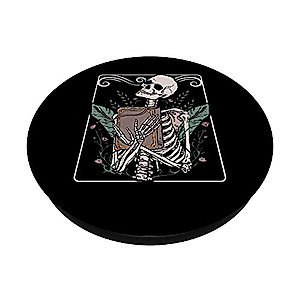 Tarot Card Skeleton Nu Goth Occult Witchcraft Witch Satanism PopSockets Swappable PopGrip