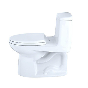 TOTO MS854114EL#01 Eco Ultramax ADA Elongated One Piece Toilet, Cotton White